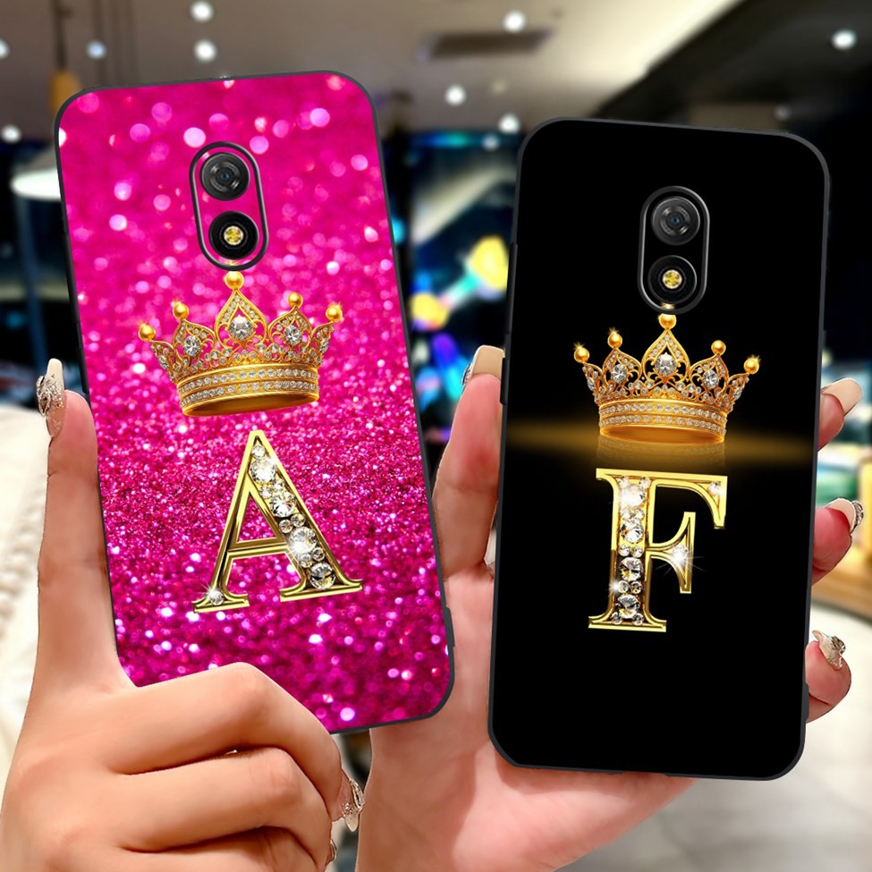 Itel A16 ฝาหลัง ITEL A16 Plus Case แฟชั่นหรูหรา AZ ตัวอักษร Crown เคส ...