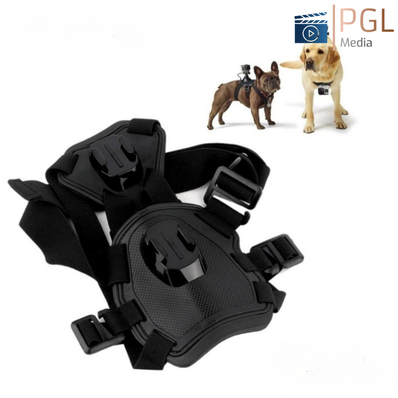 Gopro Fretch อุปกรณ์เสริมเข็มขัดคงที่สุนัข DJI กล้องกีฬาสายรัดสุนัข ...