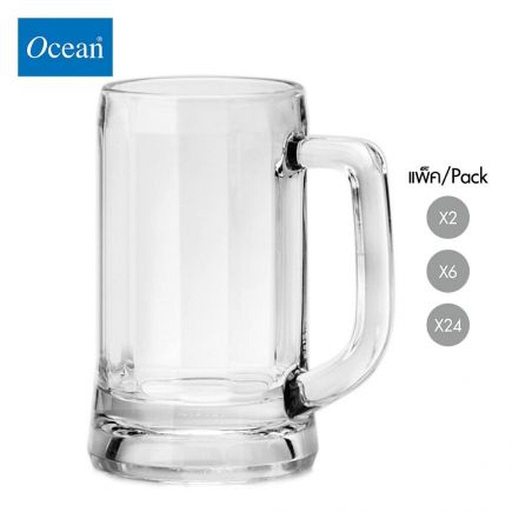 Ocean แก้วเบียร์ MUNICH BEER MUG 355 ml (6/pack) | Shopee Thailand