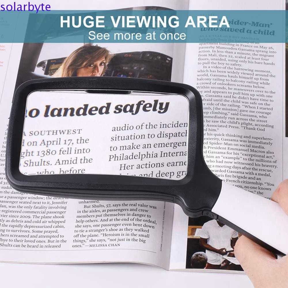 Solarbyte แว่นขยายเครื่องประดับ Handhold เครื่องมือ 5 ไฟ LED Low Vision เย็บอาวุโส LED Loupe ...