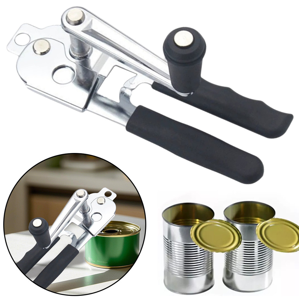 IlislandCan Opener Manual Heavy Duty Easy for Big Cans With Magnet ...