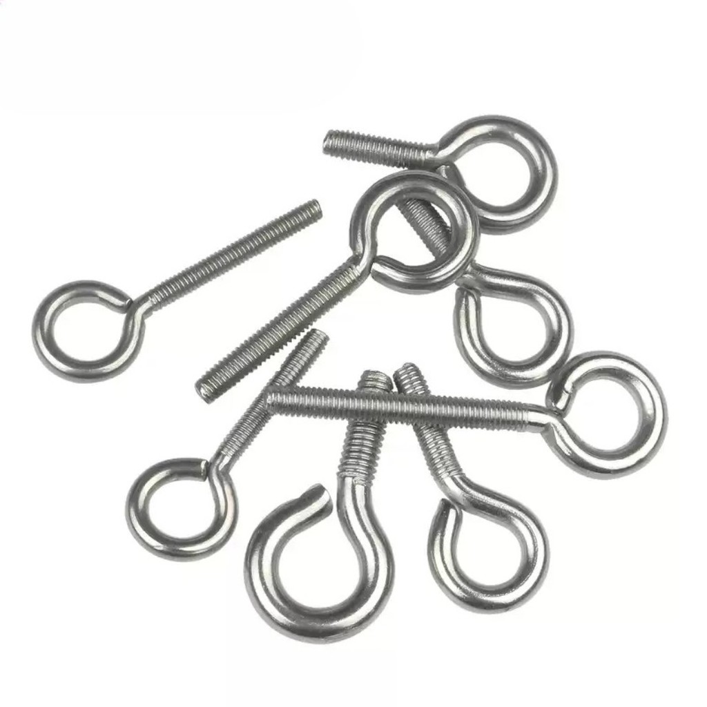304 สแตนเลสสตีลแกะ Eye Machine Thread Bolt M3/M4/M5/M6/M8/M10 แกะ Eye ...