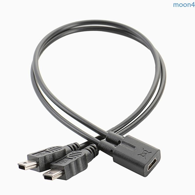 Moon4 USB 2 0 Mini 5-Pin Y Splitter Cable ฉีด USB Mini 5-Pin Converter ...