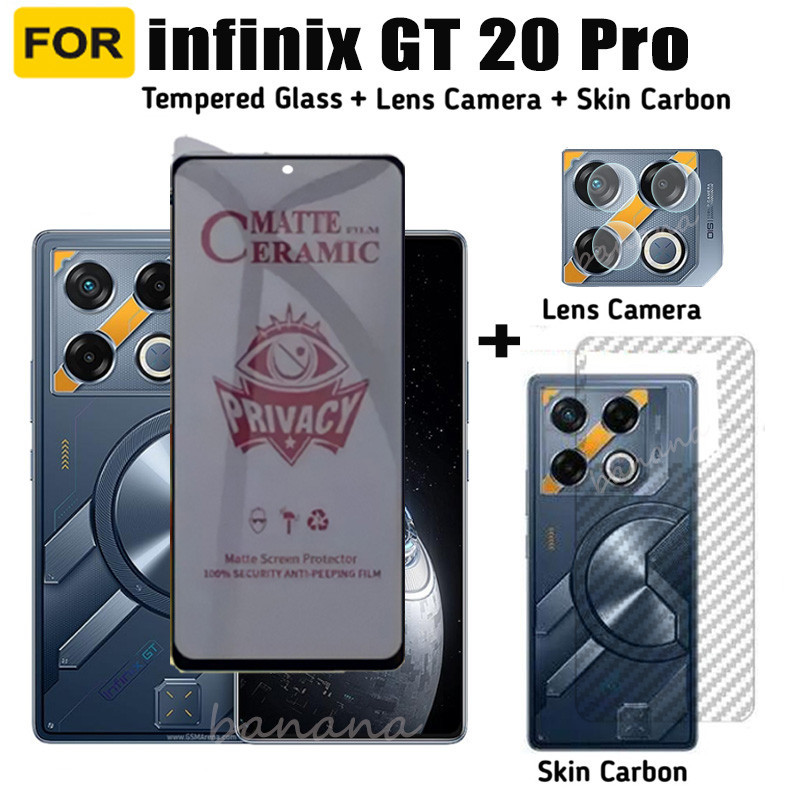 Infinix GT 20 Pro กระจกนิรภัยความเป็นส่วนตัวสําหรับ infinix Note 40 30 ...