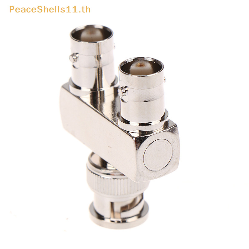 Peaceshells 1 ชิ้น BNC ชายปลั๊ก 2X BNC หญิงแจ็ค Y Splitter RF อะแดปเตอร ...