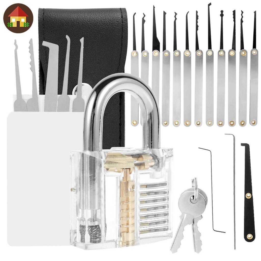 ชุดล็อคการปฏิบัติ Visible Cutaway Transparent Keyed Padlock Training ...