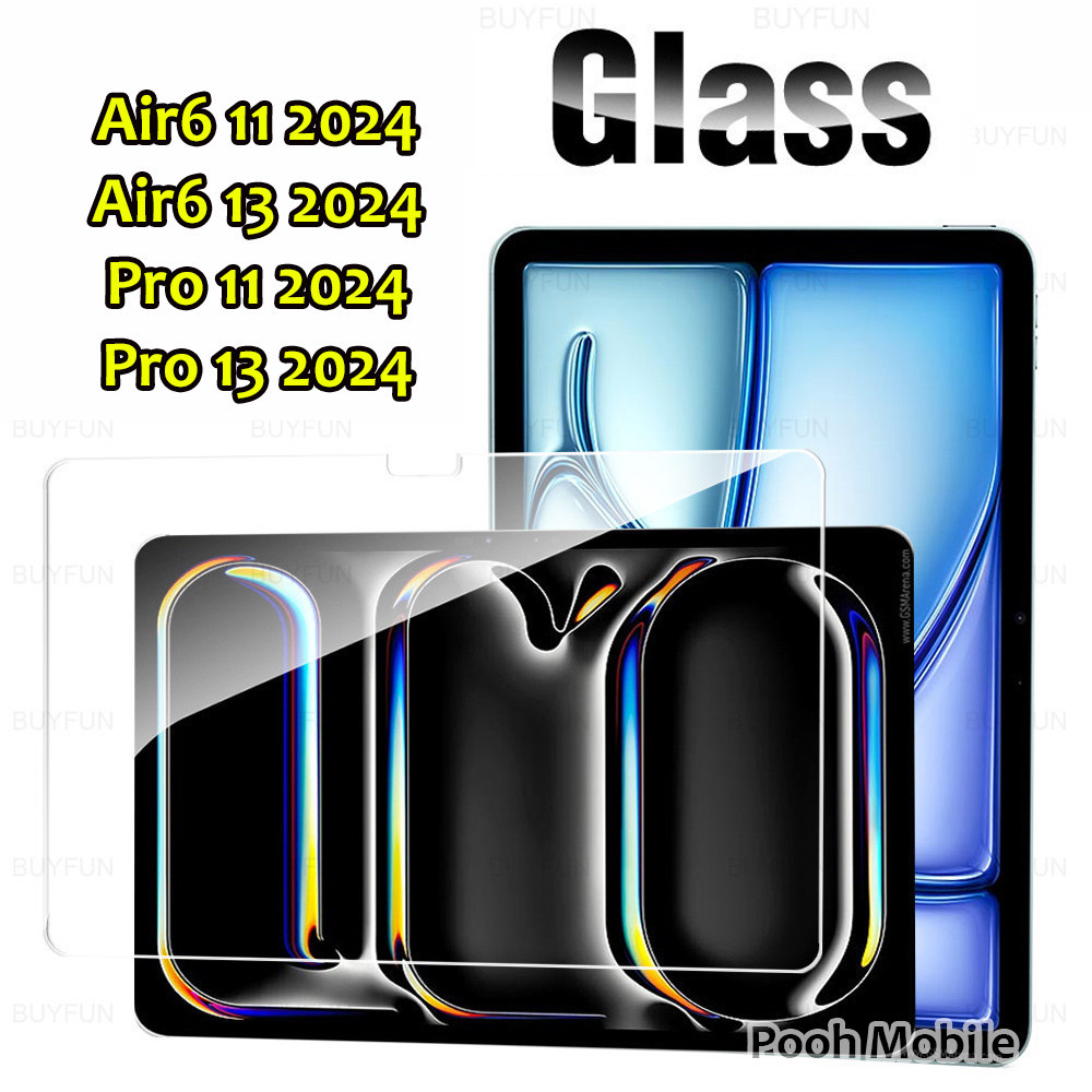 ฟิล์มกระจก สำหรับ iPad Air6 11 2024 / Air6 13 / Pro11 2024/ M4 Pro13 ...
