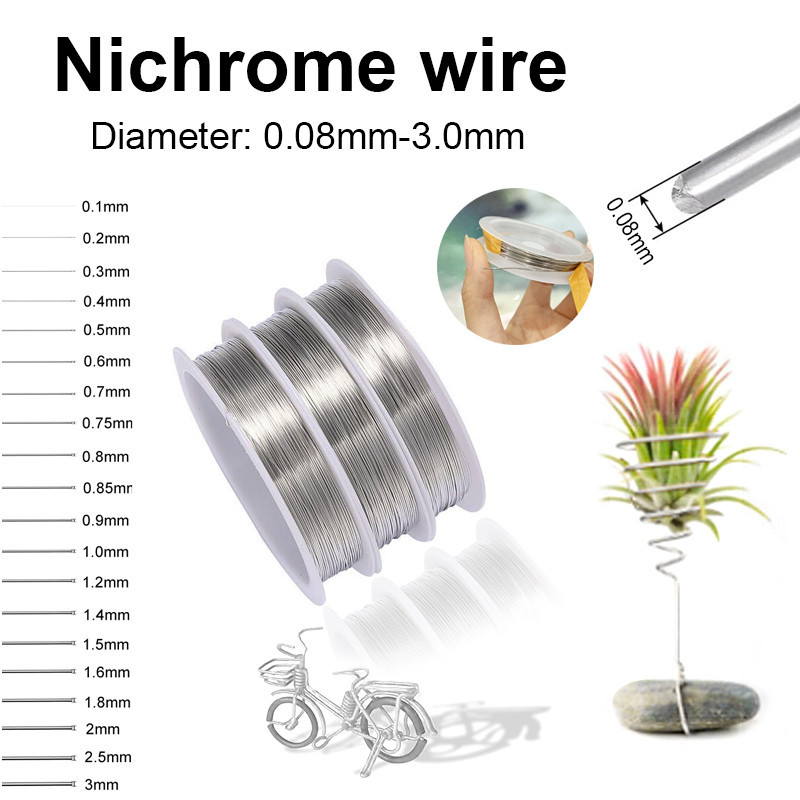 0.08mm - 3.0mm High Temp Wire Nichrome Heat Resistant Wire General ...
