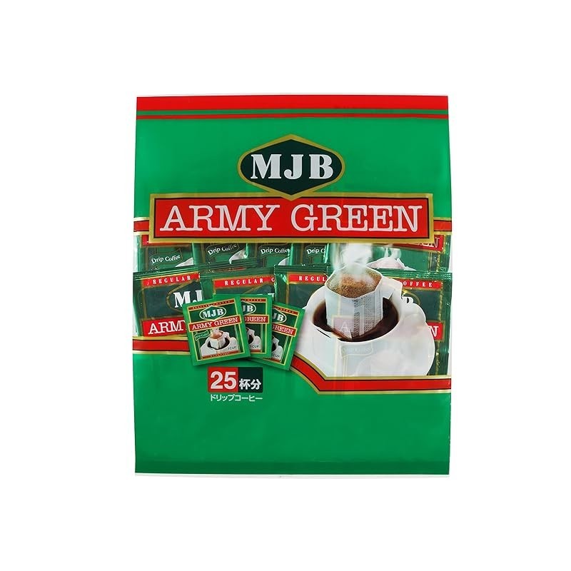 MJB Army Green Drip Coffee 7g x 25P x 2 boxes | Shopee Thailand