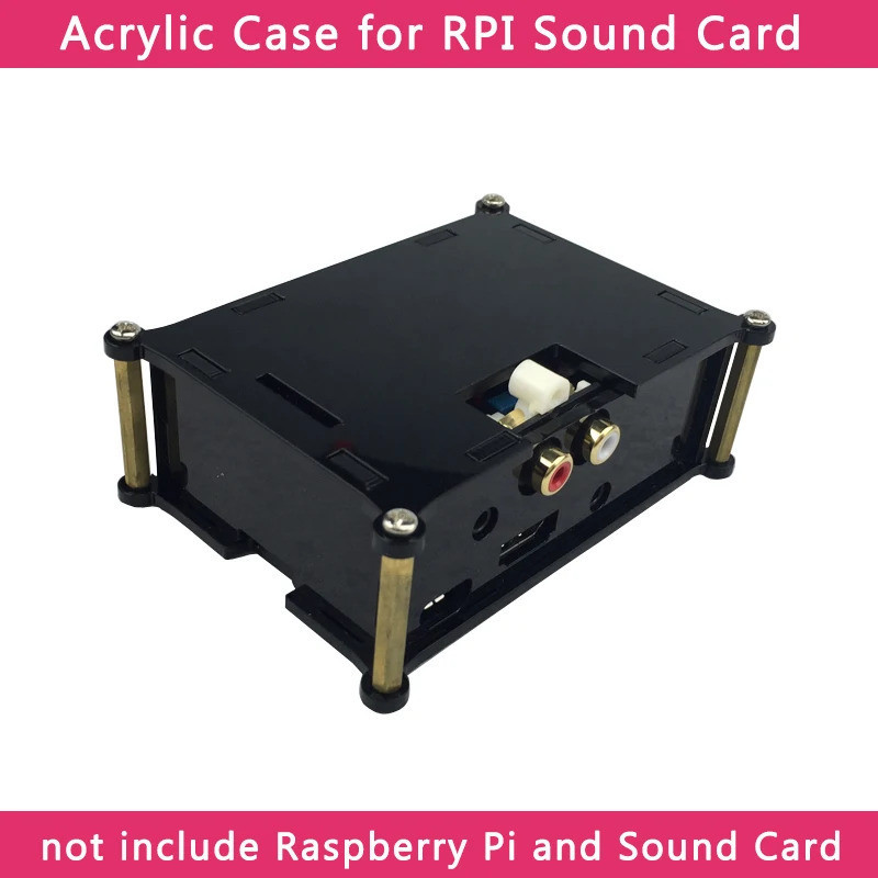Raspberry Pi Analog Audio Board อะคริลิคสําหรับ HIFI DAC การ์ดเสียง ...
