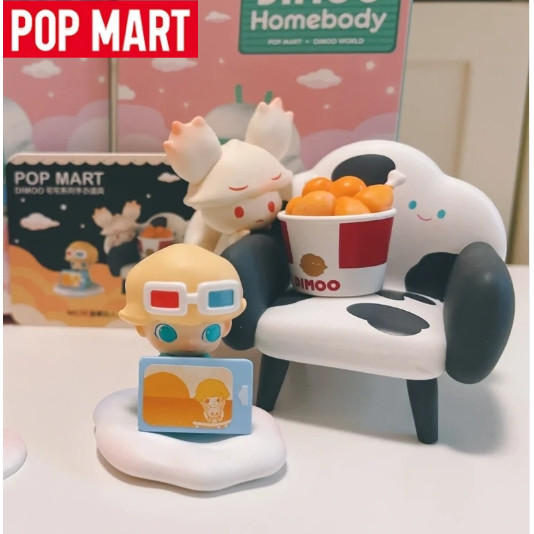 Pop Mart DIMOO Homebody Series Prop Series Secret Edition Binge-watcher ...