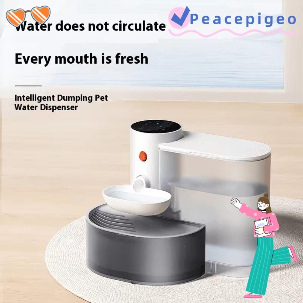 Peacepigeo ตู้กดน้ําแมว, ตู้ทนทานเครื่องป้อนน้ําอัตโนมัติ, อายุการใช้งานแบตเตอรี่สูงน้ําไหล ...