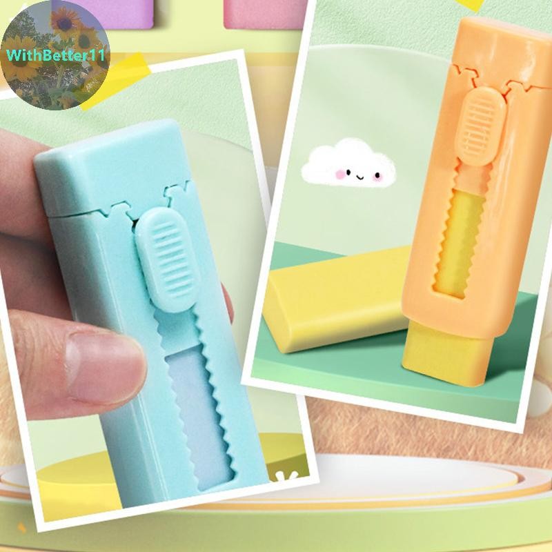 Better 4 ชิ้น Creative Retractable Push Pull ยางลบนักเรียนเขียนการวาด ...
