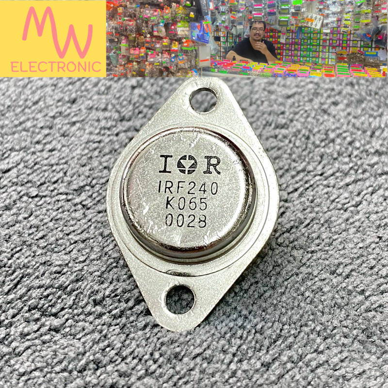 Mosfet IRF240(แท้) Power Mosfet N-Channcl 125W-200V-18A มีของพร้อมส่งใน ...