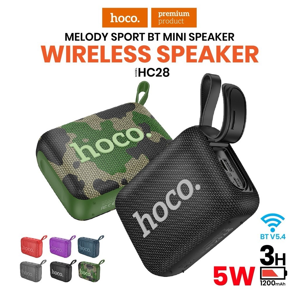 ลําโพงบลูทูธ HOCO HC28 ลําโพงไร้สาย รองรับบลูทูธ USB drive/FM/TF card ...