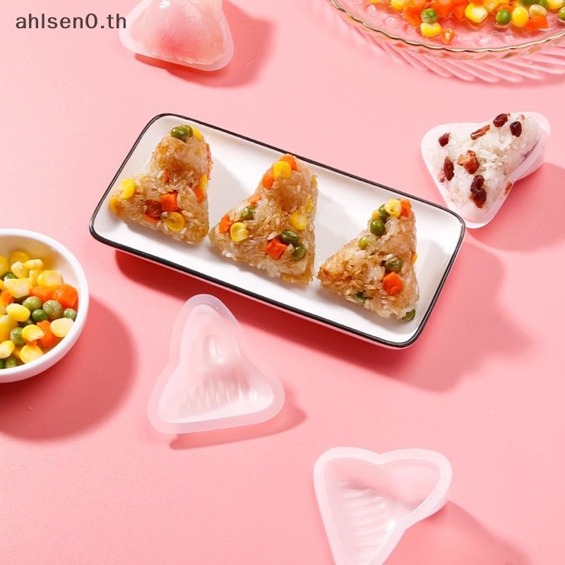 Ahlsen0 20 ชิ้นคริสตัล Zongzi แม่พิมพ์สามเหลี่ยม Zongzi ซูชิ Mochi พุดดิ้งขนม Mould กล่องบรรจุ ...