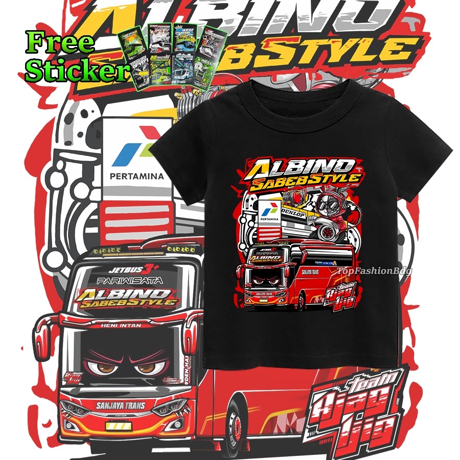 KK_FASHION8877_ ALBINO SABEBSTYLE Jb5 Bus Vector เสื้อยืด Tellet Boys 1 ...