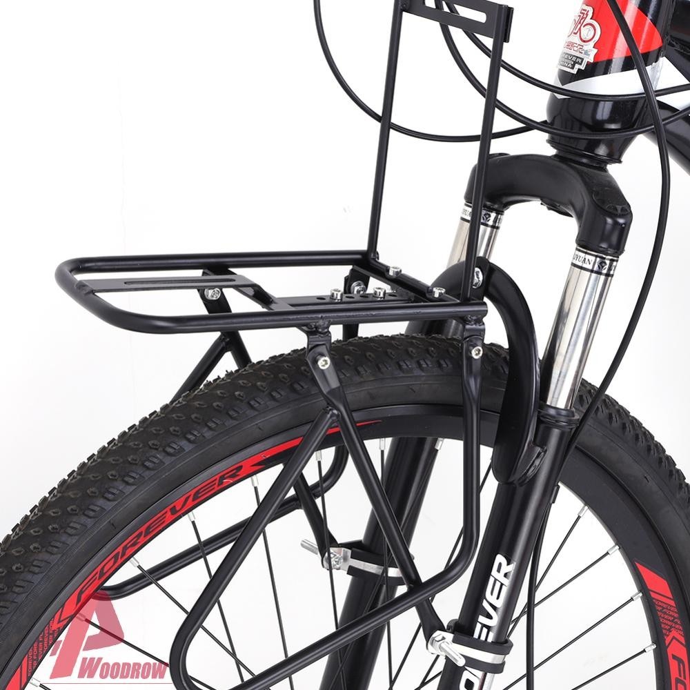 {2024-WOOD }MTB Road Bike Front Pannier Rack Load Bearing 15kg Cycling ...