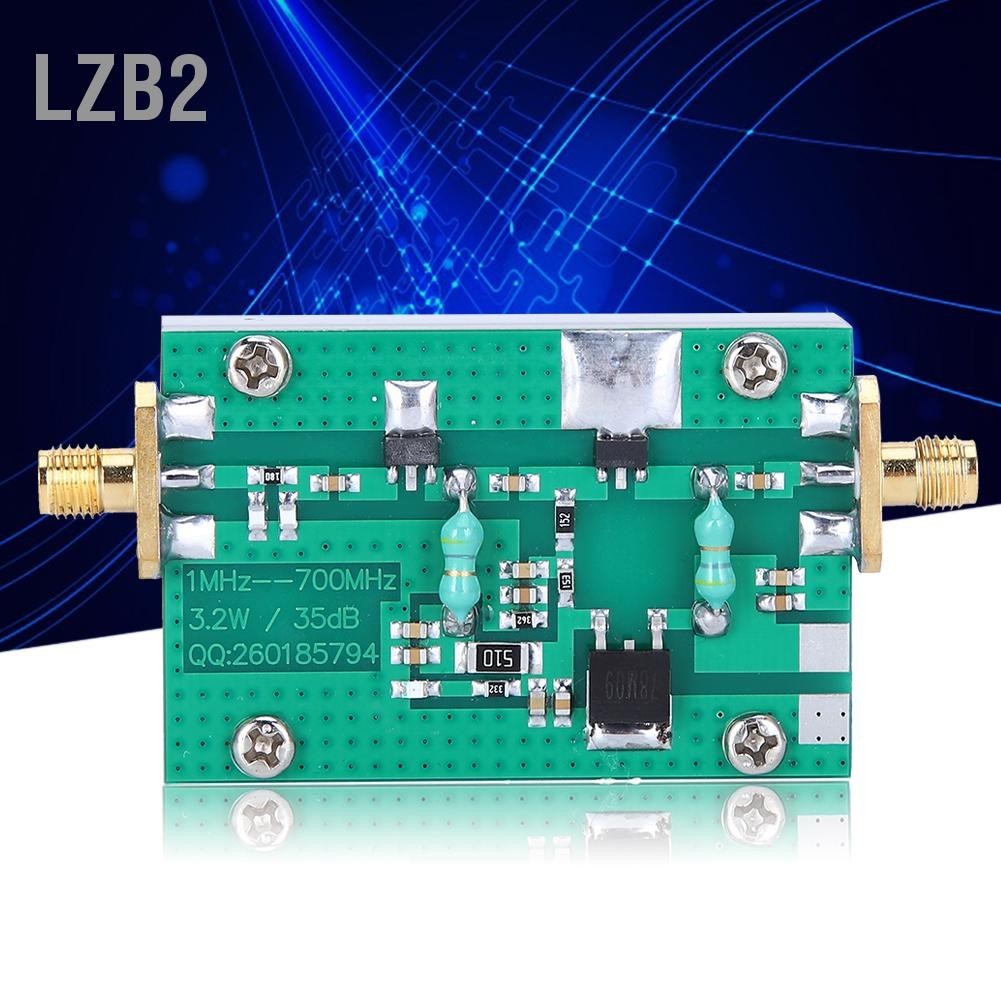 LZB2 เครื่องขยายสัญญาณ RF 3.2W เครื่องส่งสัญญาณ 1MHz-700MHZ HF FM VHF UHF บรอดแบนด์ความถี่สูง ...