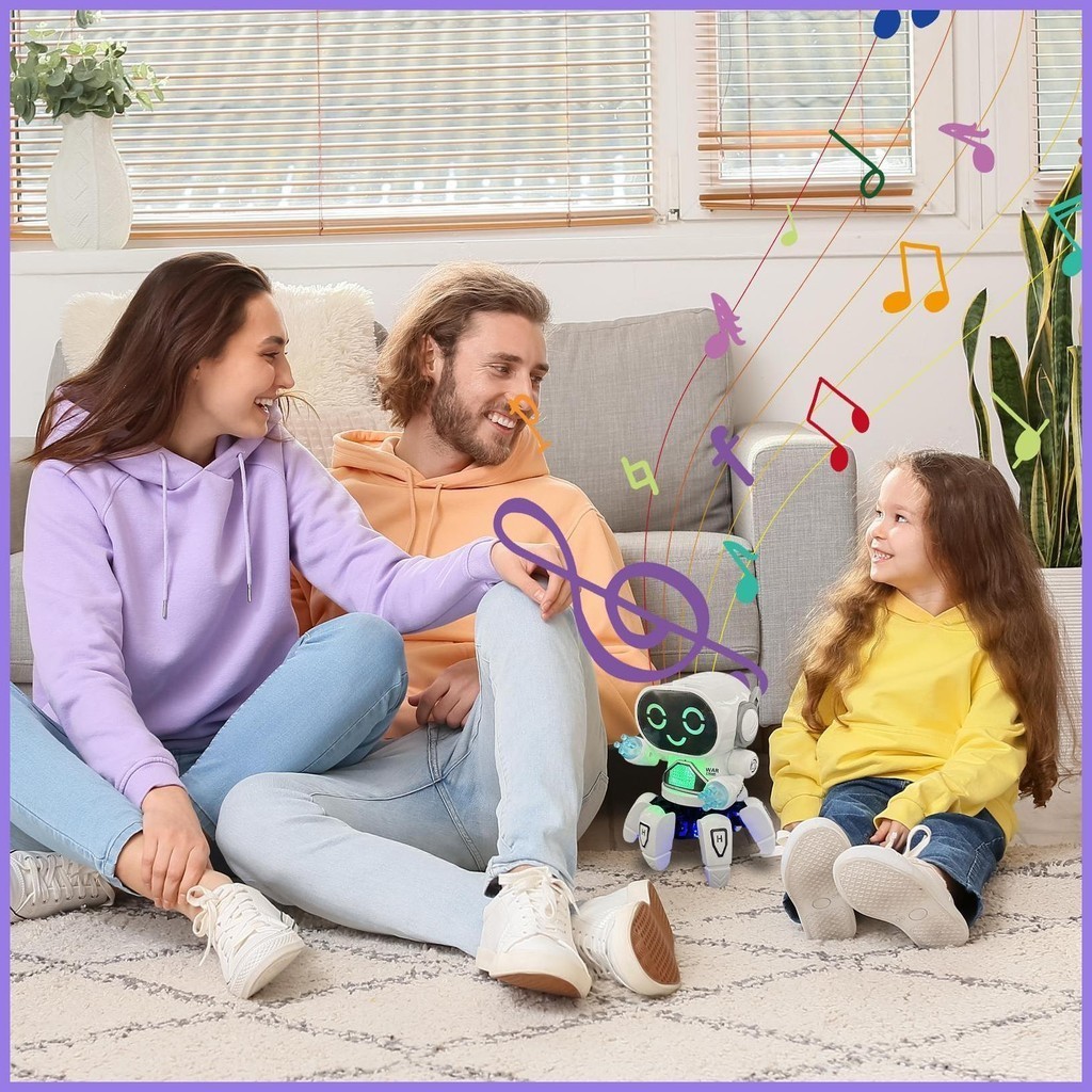 Music Robot Toy ของเล่นไฟฟ้ารูปปลาหมึกยักษ์เต้นรําพร้อมไฟกระพริบเพลง ...