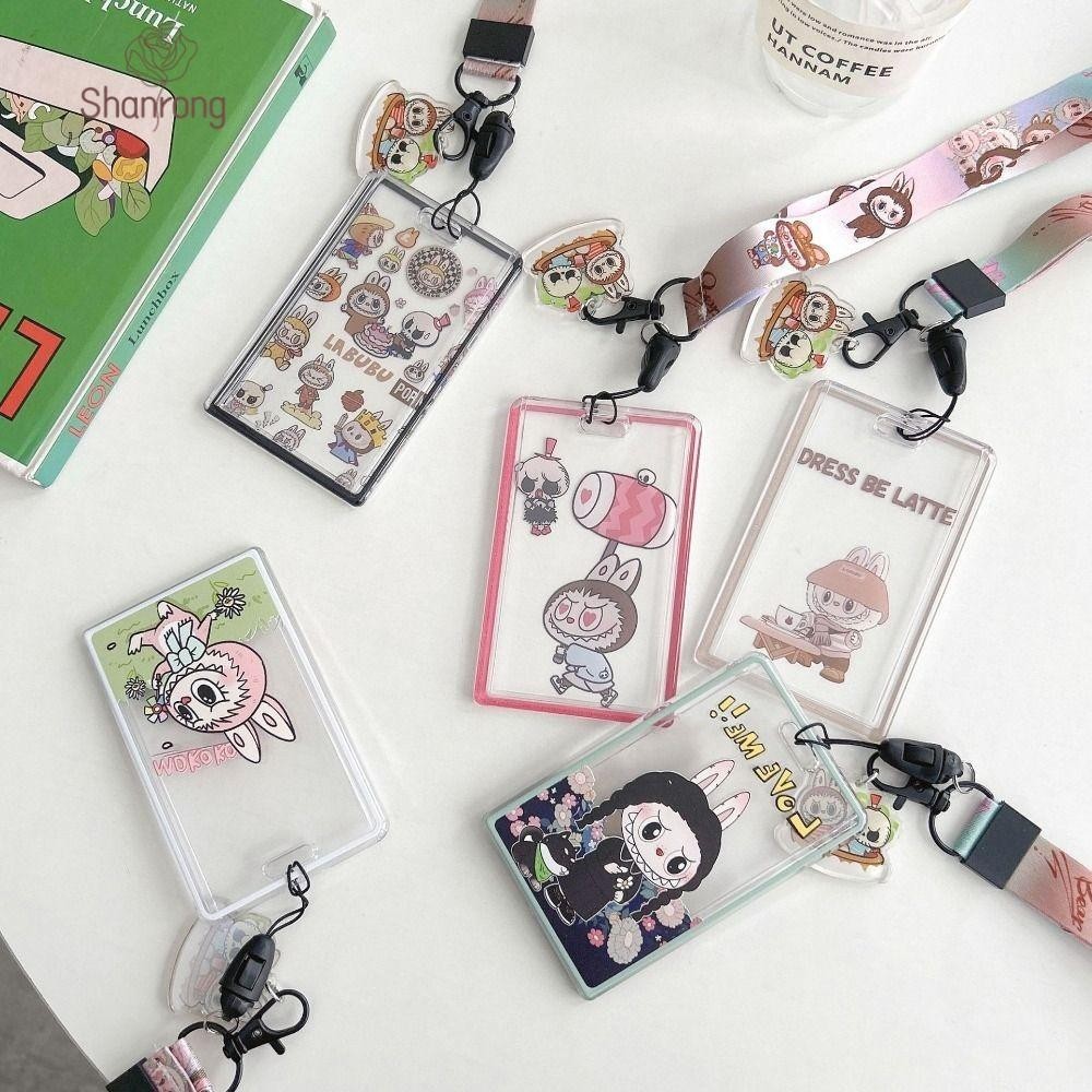 Shanrong Labubu Time Bus Card Holder, Zimomo พร้อม Lanyard Labubu Card ...