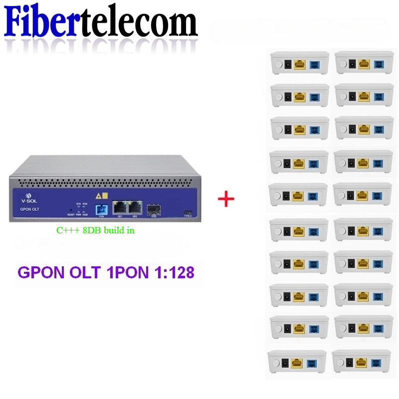 Vsol Mini OLT GPON 1 พอร์ต 128 ขั้วและ HG8310M GPON ONU | Shopee Thailand