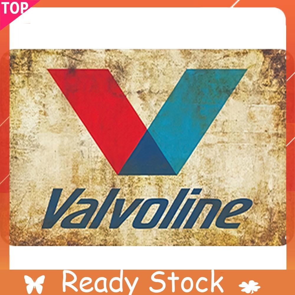 Vintage Metal Plate Valvoline ภาพวาดเหล็กสี่เหลี่ยม Home Bar Decor ...