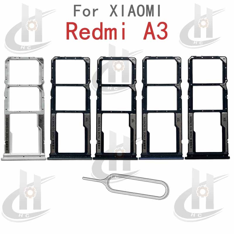 สําหรับ Xiaomi Redmi A3 ซิมการ์ดถาดผู้ถือช่องเสียบการ์ด Reader SD Slot ...