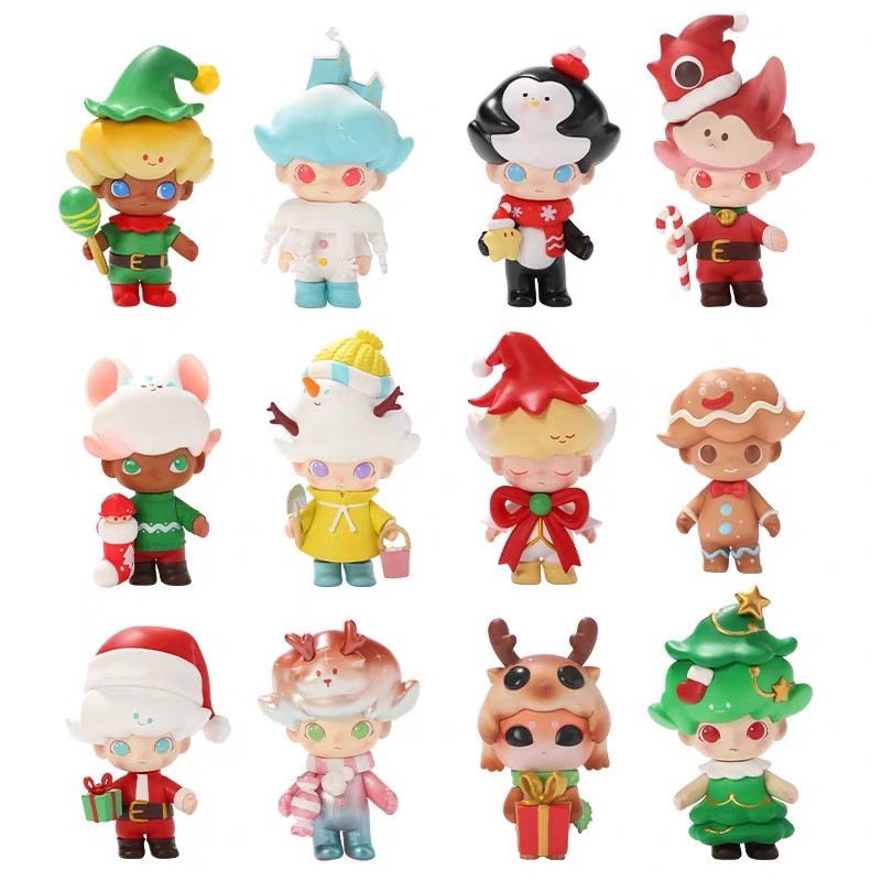 POPMART POPMART DIMOO Christmas Series 2019 Mystery Box รูปตกแต่ง ...