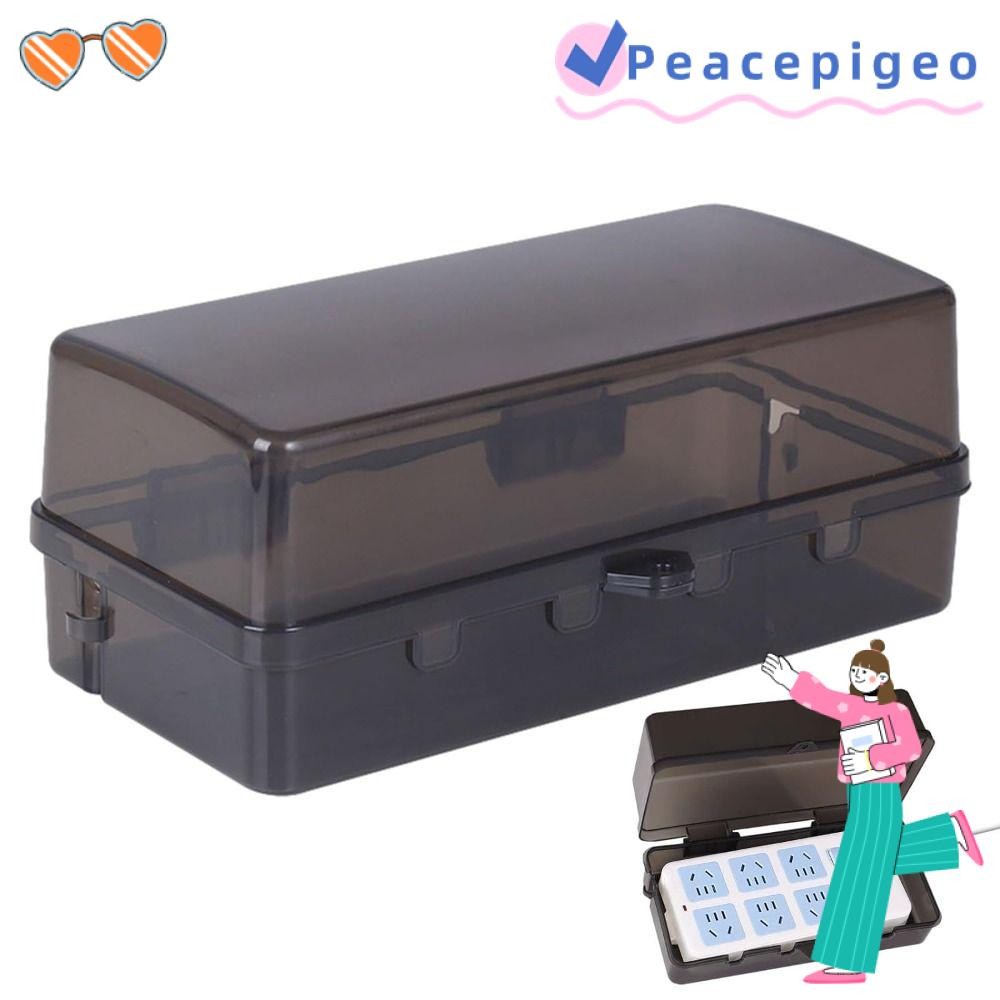กล่องปลั๊ก PEACEPIGEO, ฝาครอบตะกั่วขยายพลาสติก Weatherproof, ทนทานกันน้ําป้องกัน Outlet Anti ...