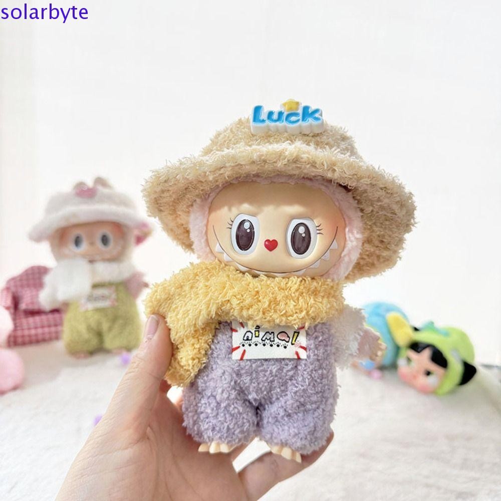 Solarbyte 1 ชุดนั่ง Party Labubu เสื้อผ้าตุ๊กตา, ผ้าพันคอคอลเลกชัน Labubu II ชุดตุ๊กตา, Trim DIY ...
