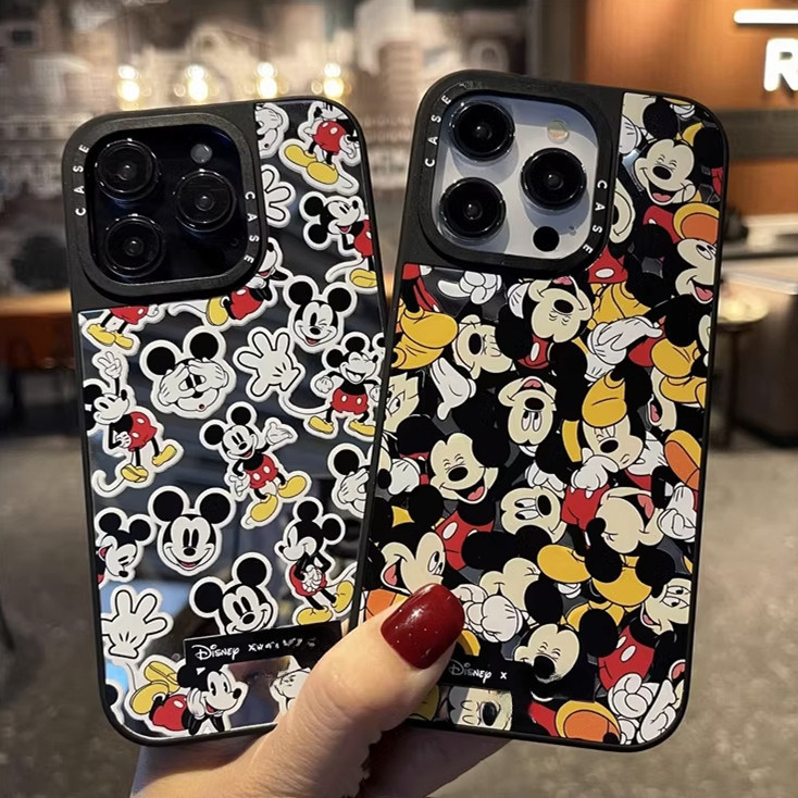 เคสไอโฟน 16/15/14/13/12/11 Pro max Mickey Cartoon Mirror Compatible Case iPhone 11,12,13,14,15 ...
