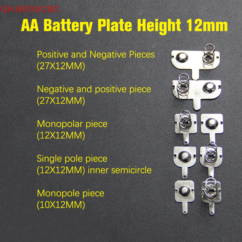 Zhechuiaaa.th.necker 10Pcs Spring Sheet12*10/12MM Contact Sheet AA Box ...