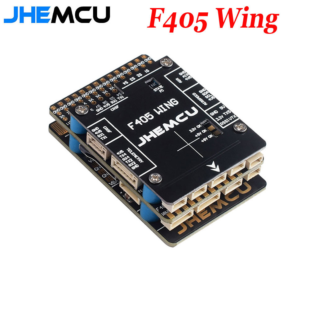 Jhemcu F405 Wing INAV Flight Controller ในตัว Barometer Gyroscope OSD Blackbox BEC สําหรับ RC เ ...