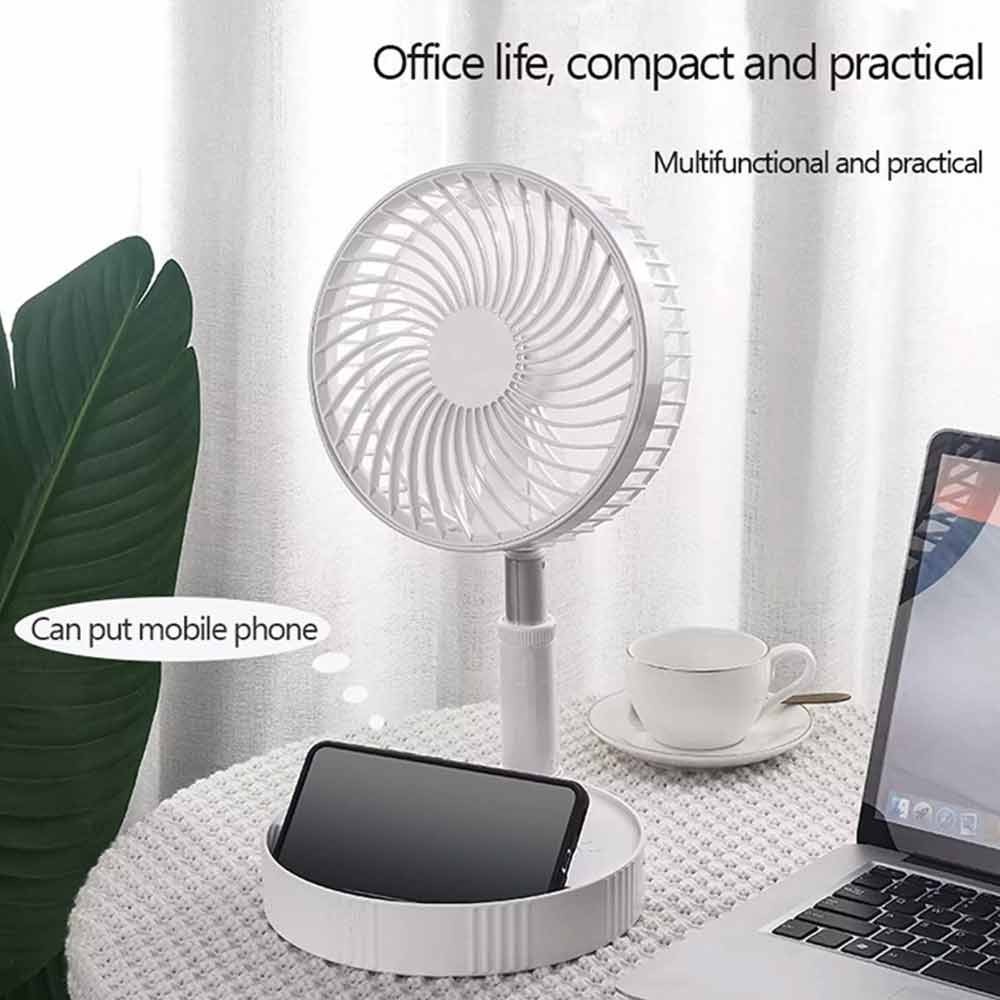 Mini Rechargeable fan usb stand fan type-C charger Portable Handheld ...