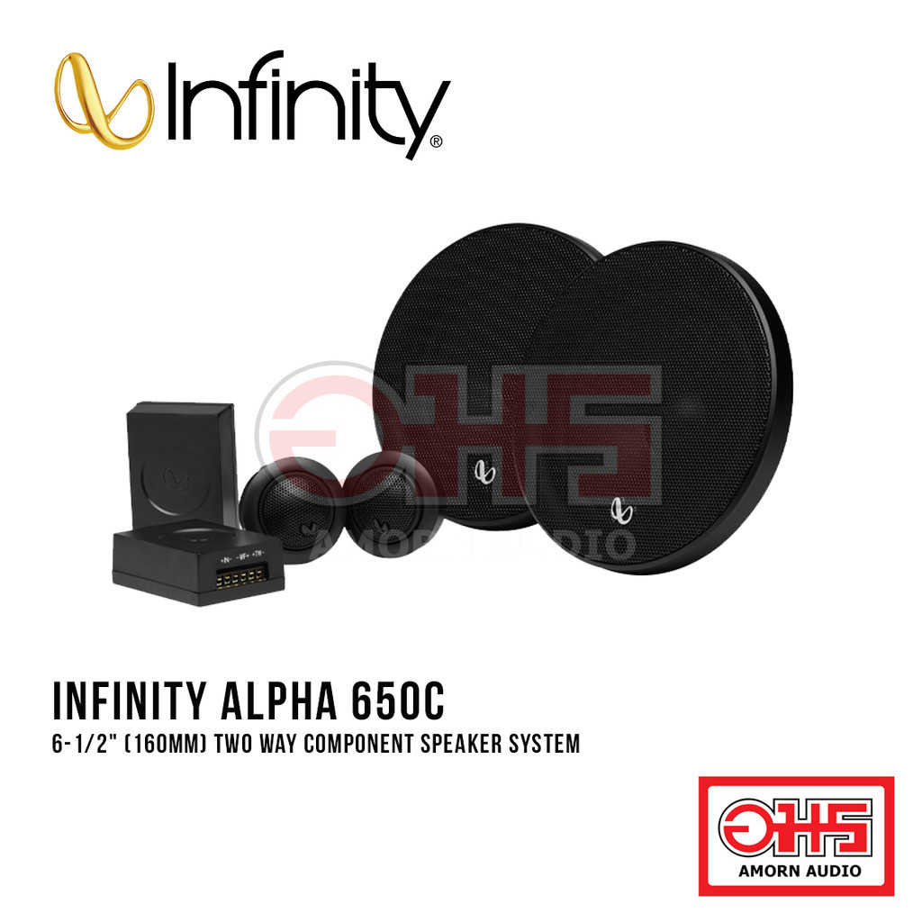 INFINITY ALPHA 650C | 6-1/2" (160mm) | Two Way Component Speaker System ...