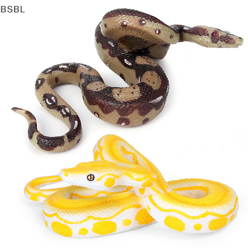 Bsbl จําลอง Python Solid Wild สัตว์ Bioical รุ่นยางงูของเล่นเด็กสะสม ...