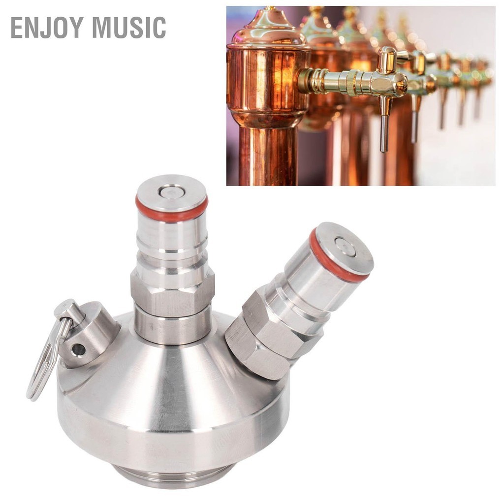 Enjoy Music มินิ Keg เครื่องจ่ายเบียร์ Tap Double Ball ล็อค สแตนเลส ...