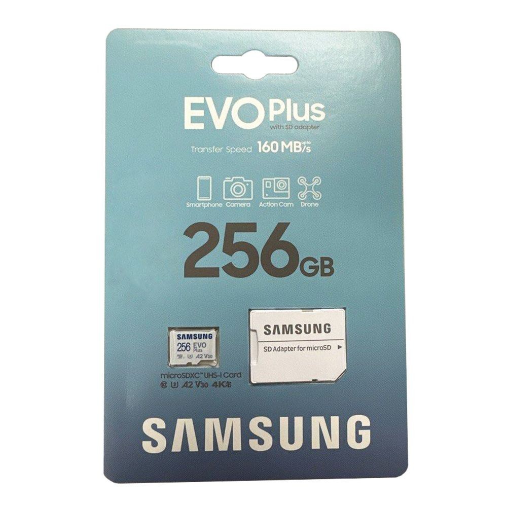 Samsung 256GB EVO Plus 2024 UHS-I microSDXC Card with SD Adapter (160MB/s), MB-MC256SA | Shopee ...