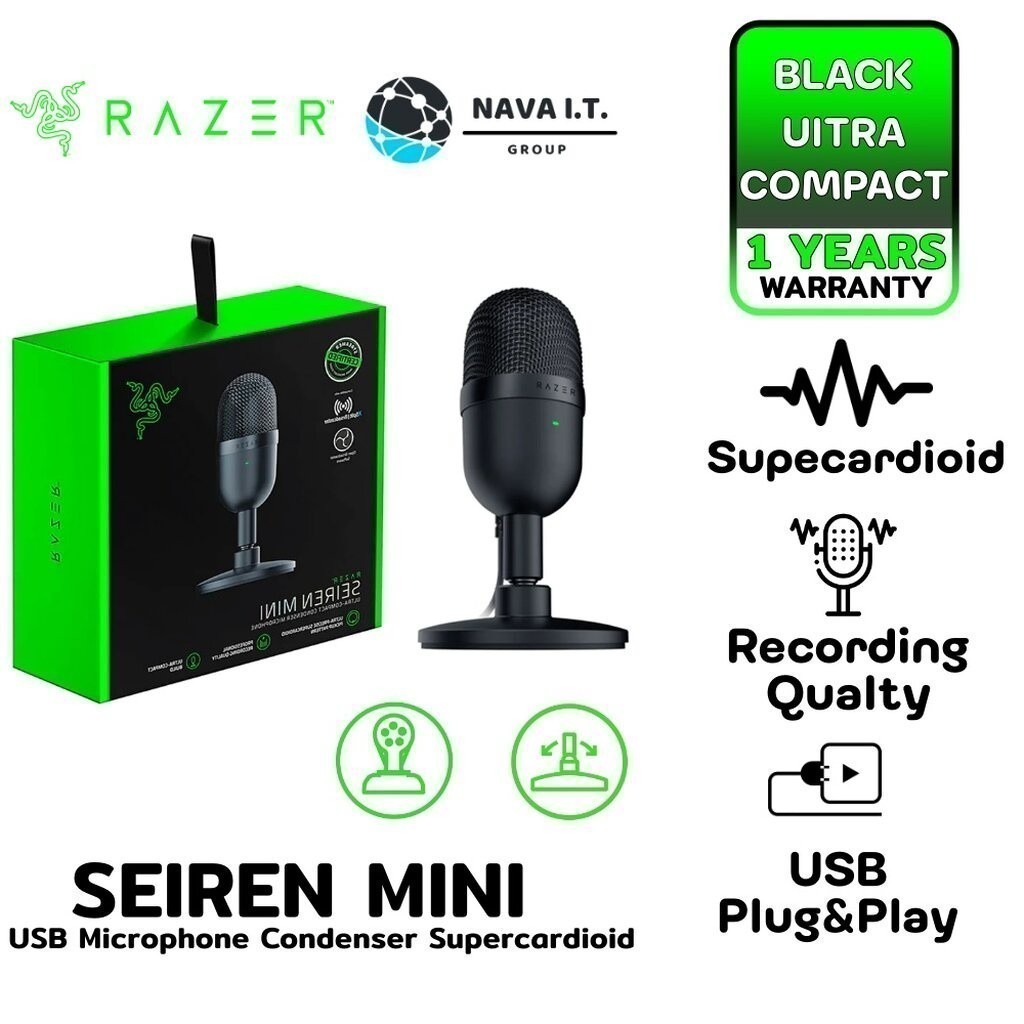⚡️กรุงเทพฯด่วน1ชั่วโมง⚡️ RAZER SEIREN MINI BLACK ULTRA-COMPACT ...
