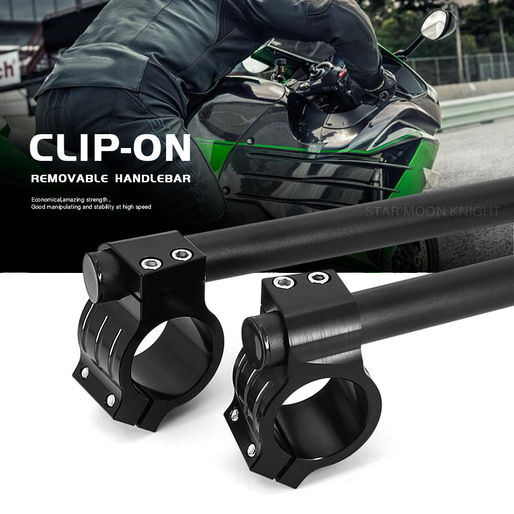 คลิปบนส้อม Riser Handlebar สําหรับ Kawasaki Ninja 250 300 400 636 ZX-6R ...