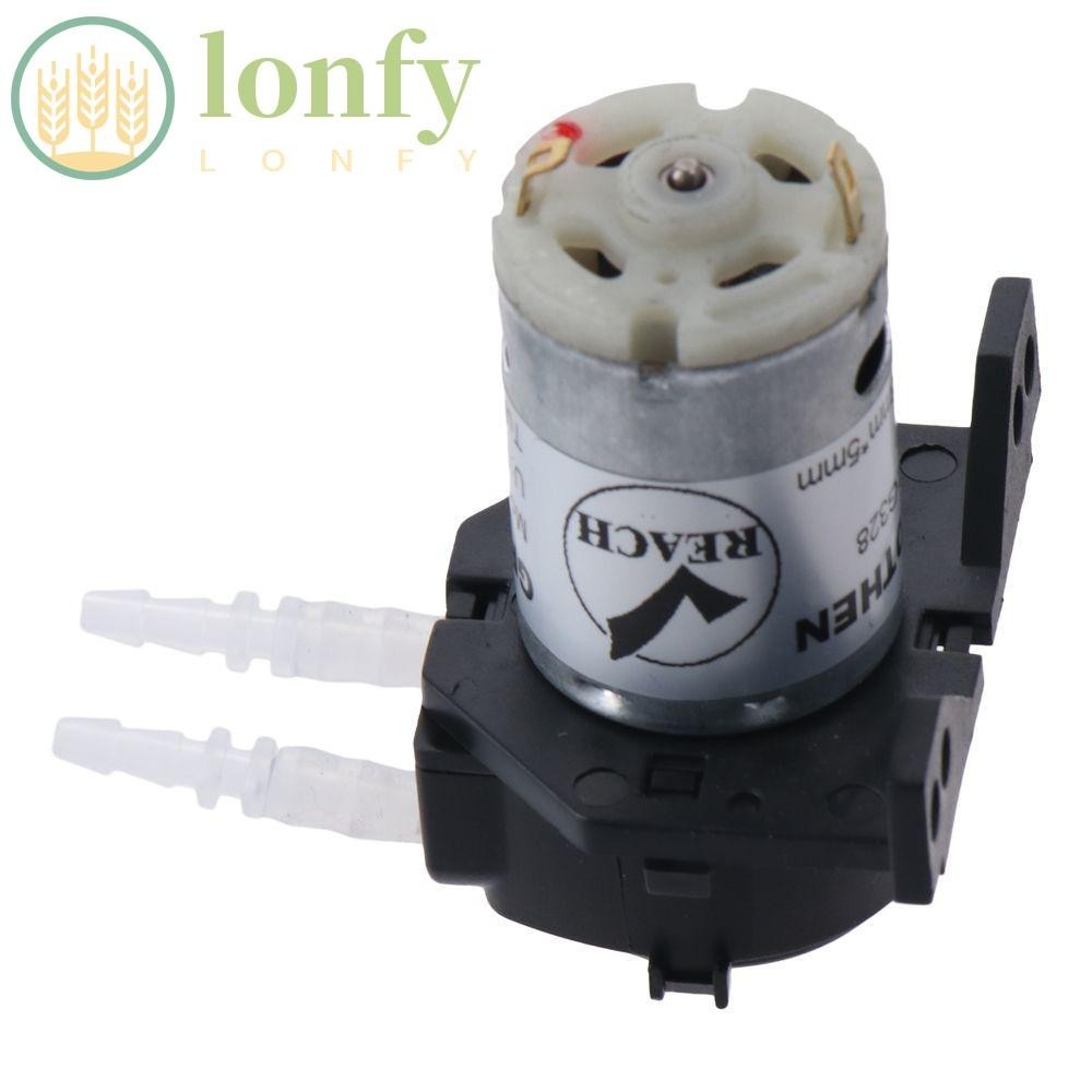 Lonfy 1 PC 12V DC Dosing Pump, Black Lab Peristaltic Head, DIY Low Flow ...