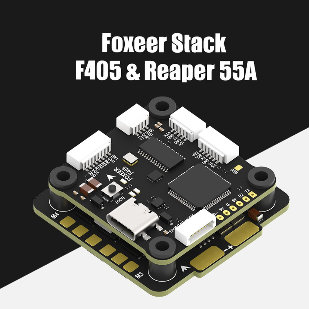 [STACK 30X30] Foxeer F405 V2 FC Reaper 55A ESC 8S Stack Video Switcher ...