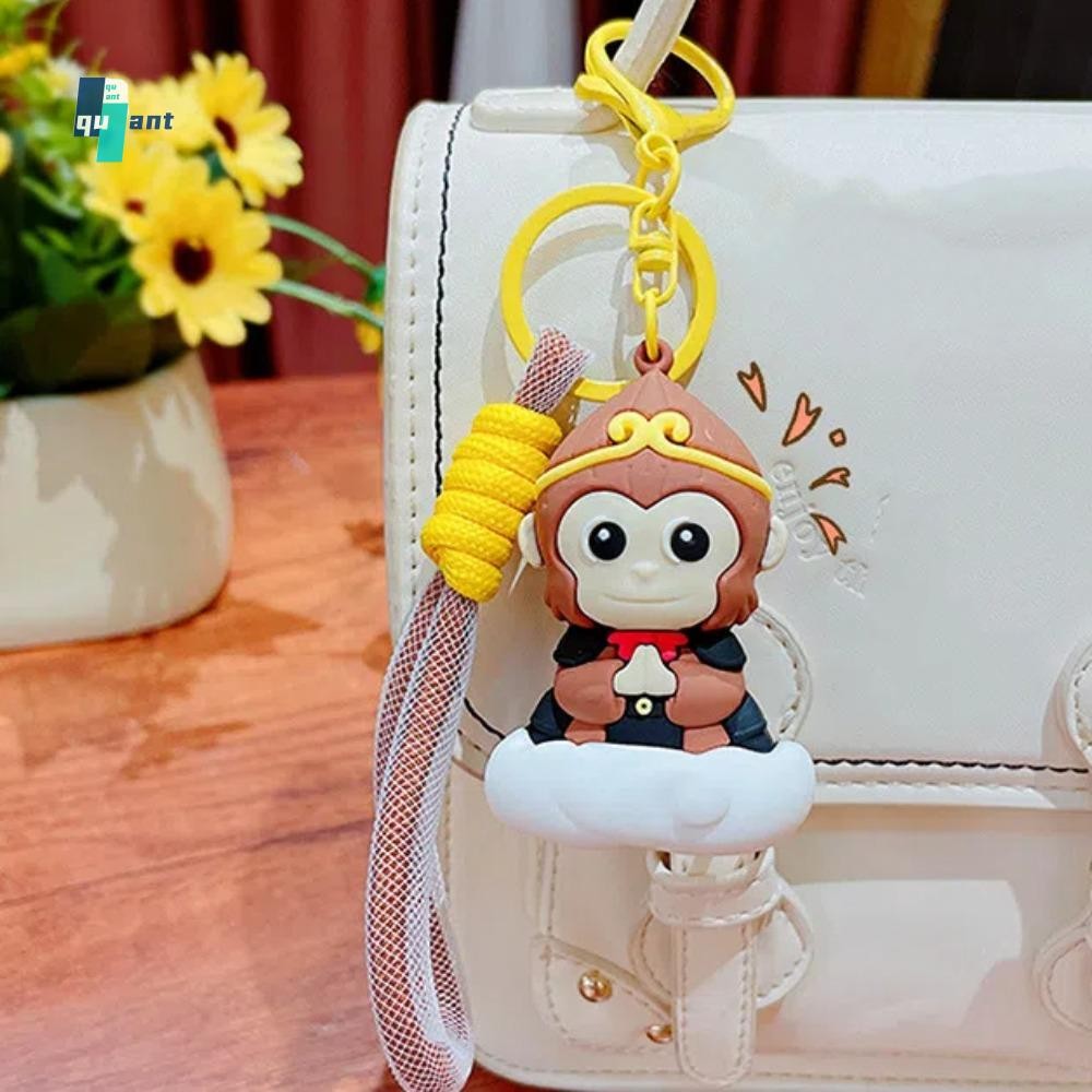 Quantumsky Black Myth Wukong พวงกุญแจ, Monkey King Collection Monkey Resin Key แหวน,ท่านั่ง ...