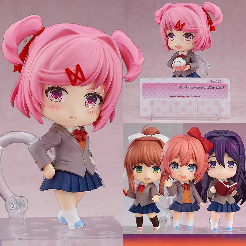 แอ็คชั่นฟิกเกอร์ Natsuki Doki Doki Literature Club! Nendoroid Yuri Sayori Monika Action Figure ...