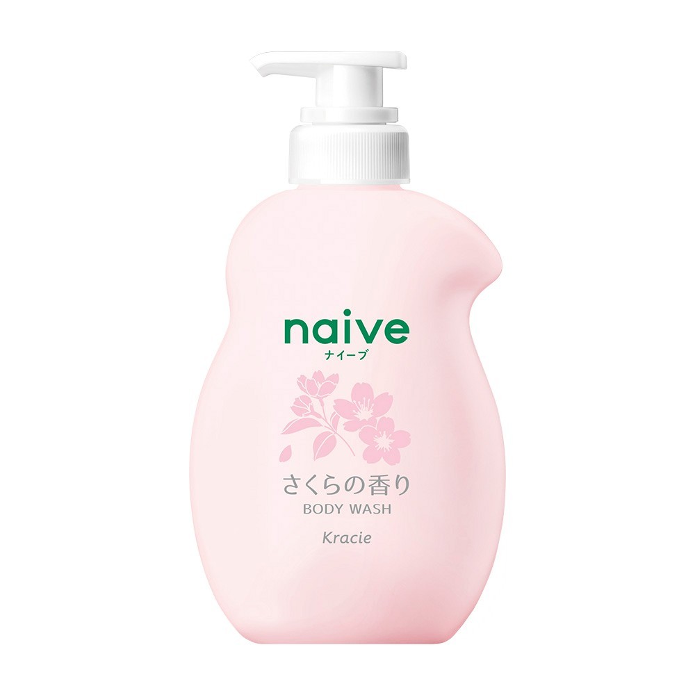NAIVE BODY WASH (SAKURA) 530 ml / สบู่เหลวทำความสะอาดผิวกาย ให้ความรู้สึกผิวเนียนลื่น ชุ่มฉ่ำ ...