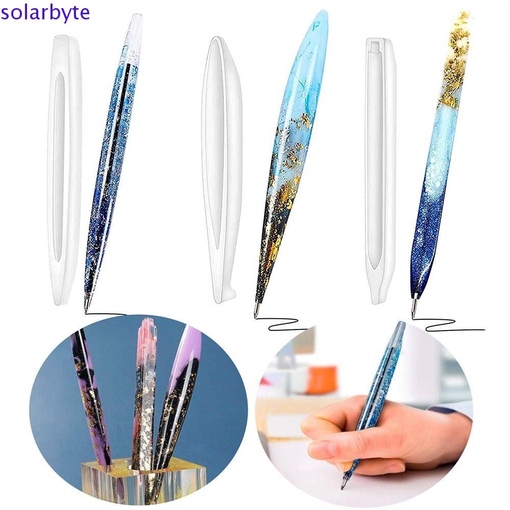 ปากกา SOLARBYTE ซิลิโคน Mould, อีพ็อกซี่เรซิ่นปากกา DIY ปากกาลูกลื่นแม่พิมพ์, Creative โปร่งใส ...
