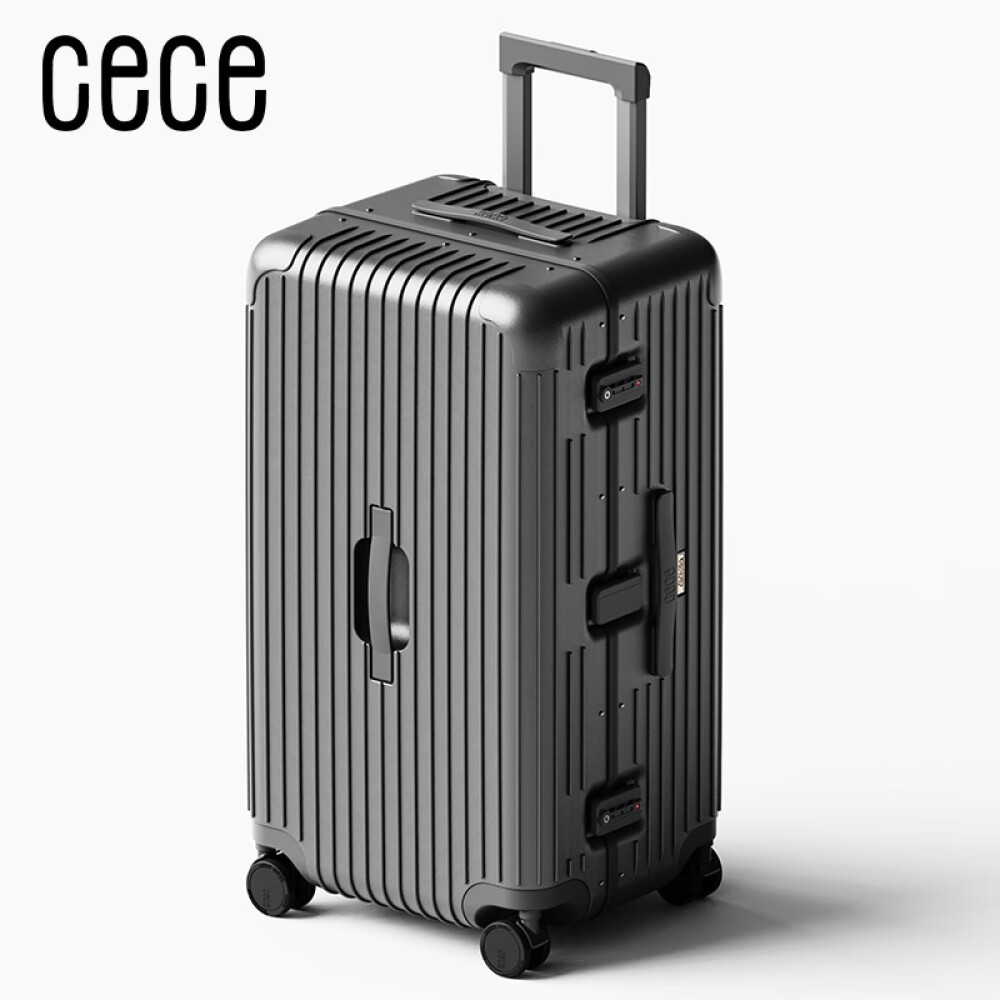 Cece กระเป๋าเดินทางขนาดใหญ่ความจุรหัสผ่าน PC กรอบอลูมิเนียมรถเข็น Mute ...