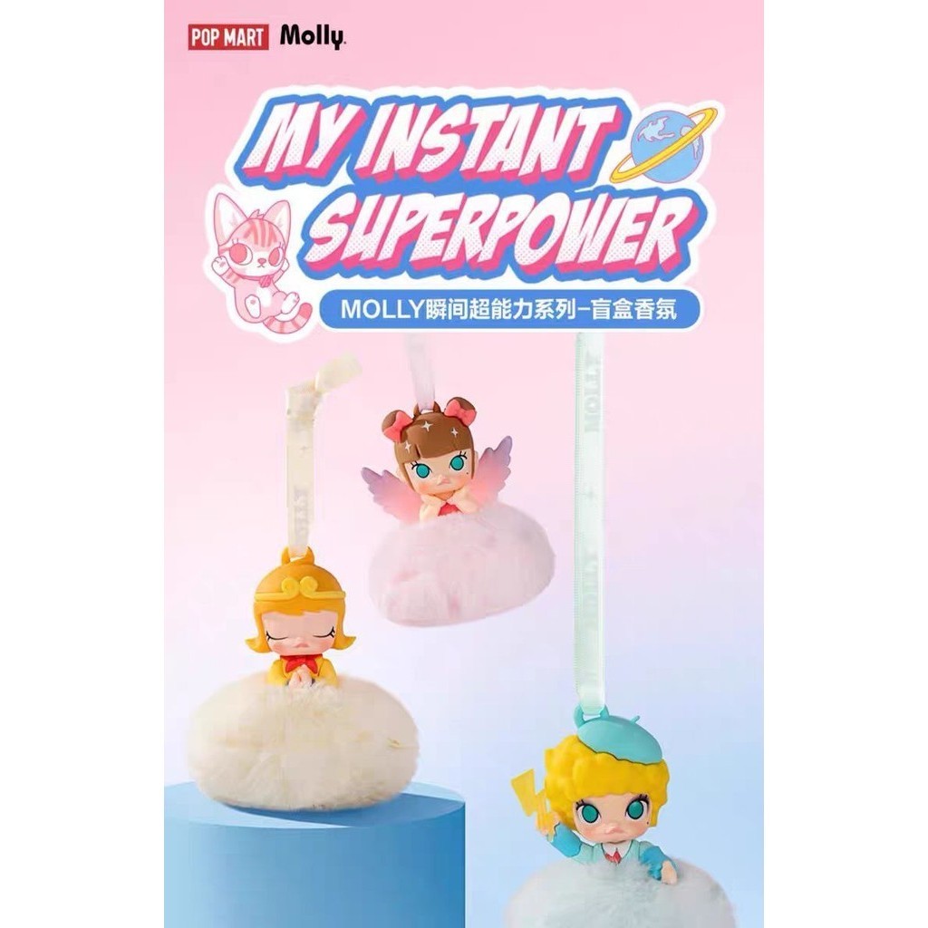 P POP MART ของแท้ MOLLY Instant Super Power Series สินค้าน้ําหอมศิลปะ ...