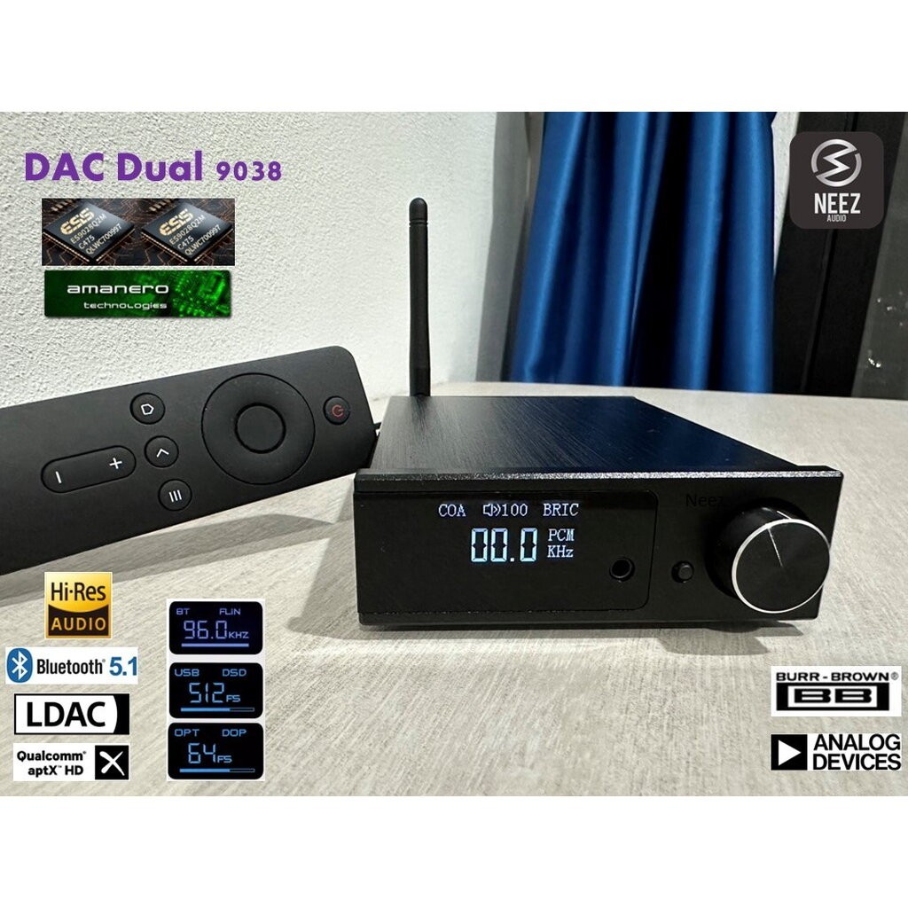 DAC Dual ESS9038 DSD512 LDAC ร้านไทย มีประกัน | Shopee Thailand